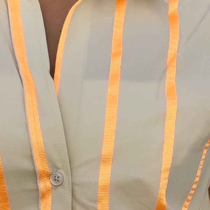 Orange Stripe Tape Short Set | LEO GARNETTE